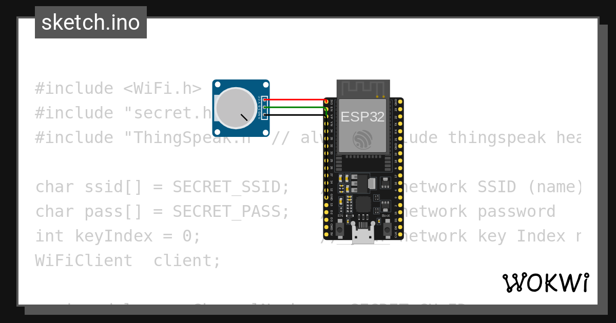 Potentiometer Using Esp32 Wokwi Esp32 Stm32 Arduino Simulator 6443