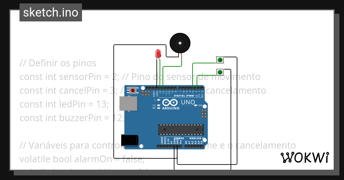 Exercicio3 - Wokwi ESP32, STM32, Arduino Simulator