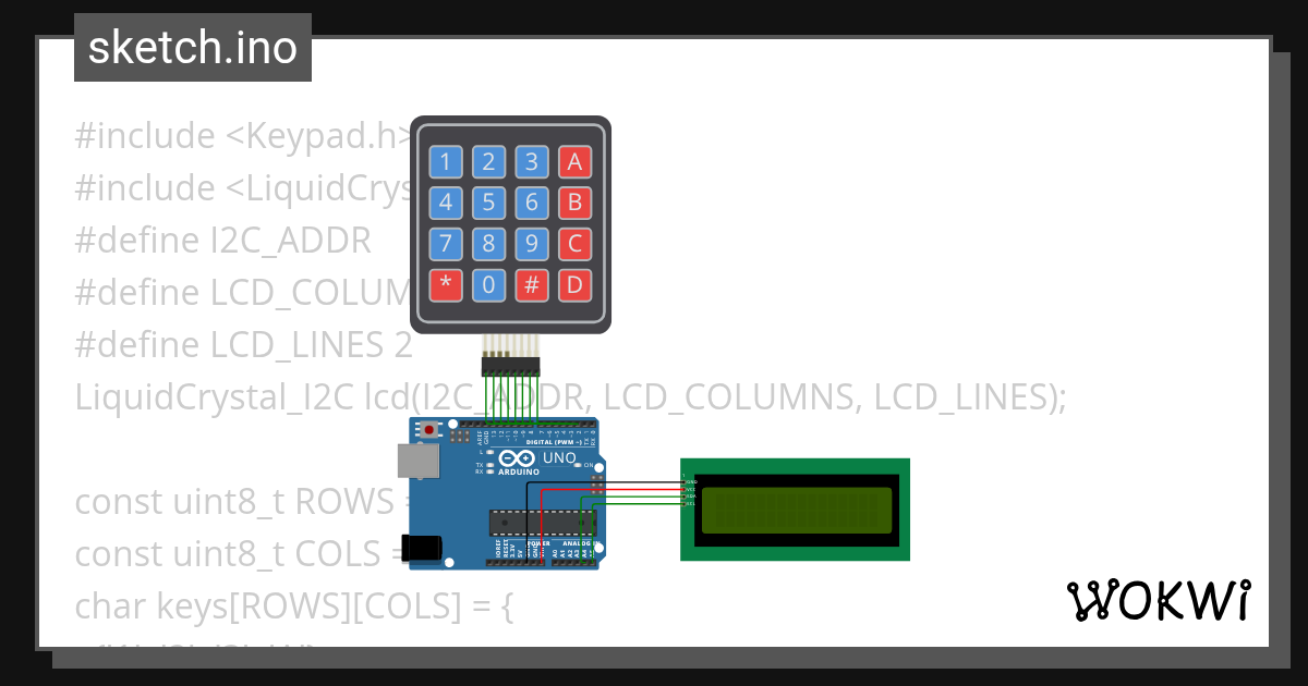laba 2 keypad + visokos - Wokwi ESP32, STM32, Arduino Simulator