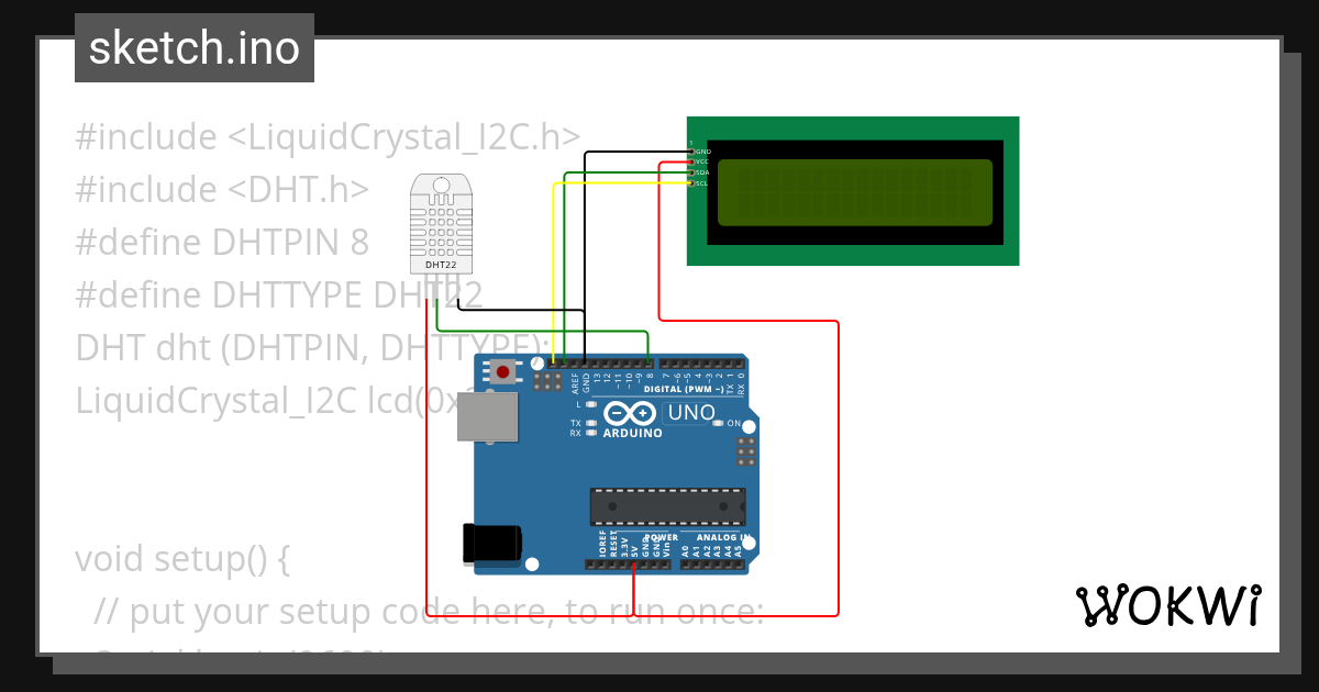 Sensor Kelembapan Dan Suhu Ruang Wokwi Esp32 Stm32 Arduino Simulator 8169