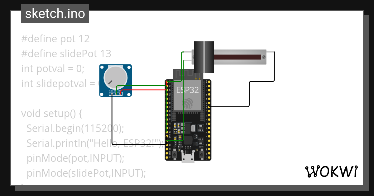 9450 potentiometer - Wokwi ESP32, STM32, Arduino Simulator 9450 potentiometer - Wokwi ESP32, STM32, Arduino Simulator