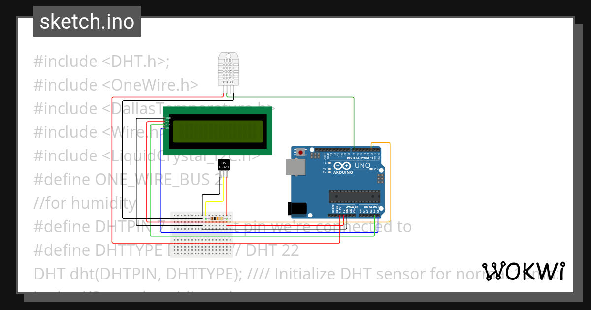 sketch.ino with humidity - Wokwi ESP32, STM32, Arduino Simulator
