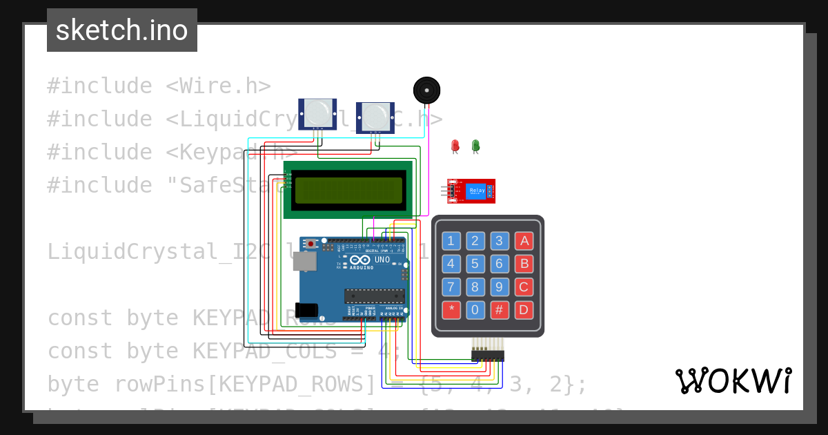 Sistema De Seguridad Wokwi Esp32 Stm32 Arduino Simulator 7634