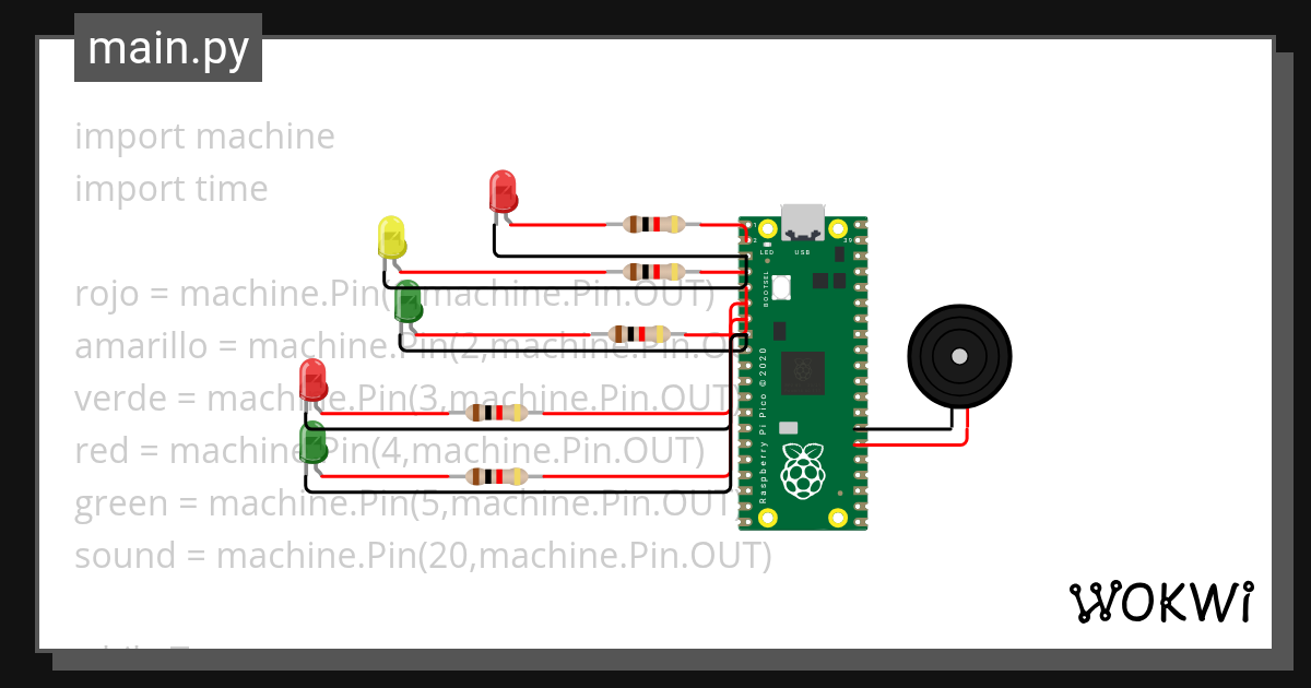 Semaforo Wokwi Esp32 Stm32 Arduino Simulator 4511