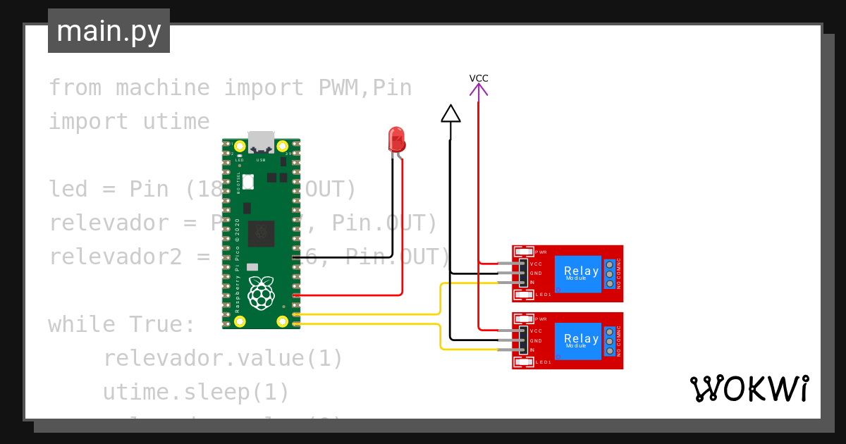 Relevador Wokwi Esp32 Stm32 Arduino Simulator 7109