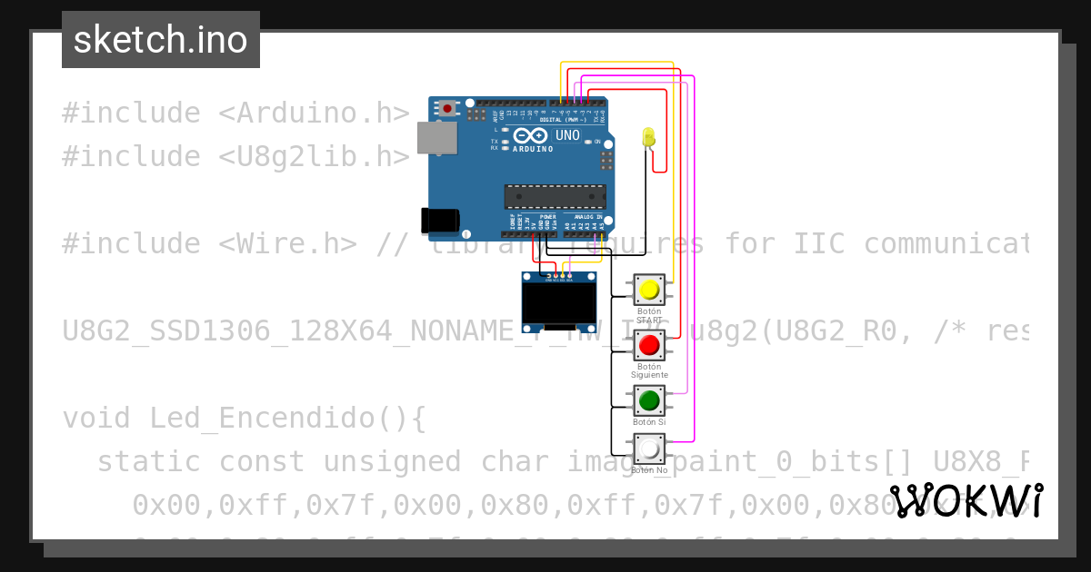 Probando Menú Con Pantalla Oled Wokwi Esp32 Stm32 Arduino Simulator 6889