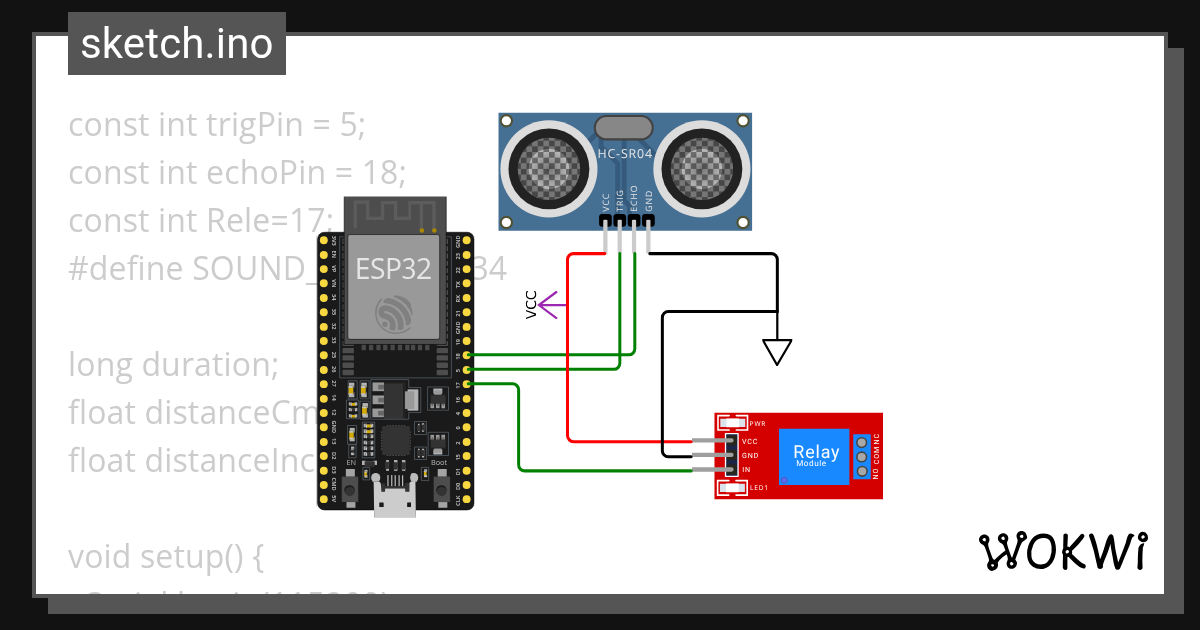 Project of water - Wokwi ESP32, STM32, Arduino Simulator