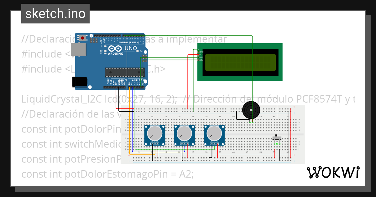 Proyecto 1 Digital 22180 - Wokwi ESP32, STM32, Arduino Simulator