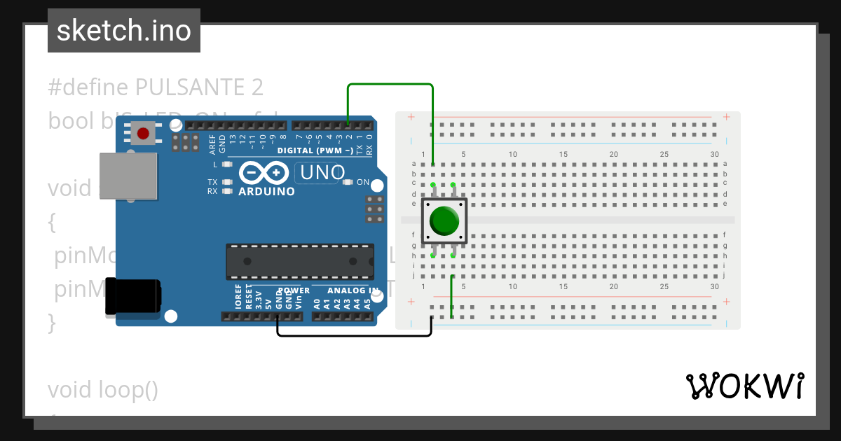 Inputpullup 1 Pulsante Wokwi Esp32 Stm32 Arduino Simulator 