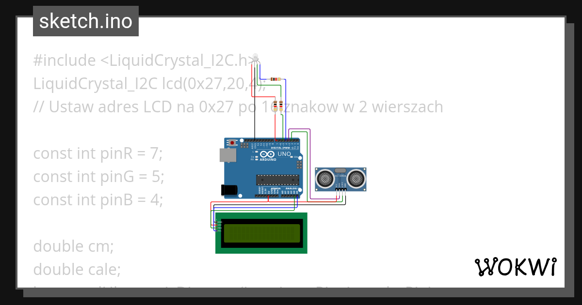 Głośniklcd 16x2 Wokwi Esp32 Stm32 Arduino Simulator 3485