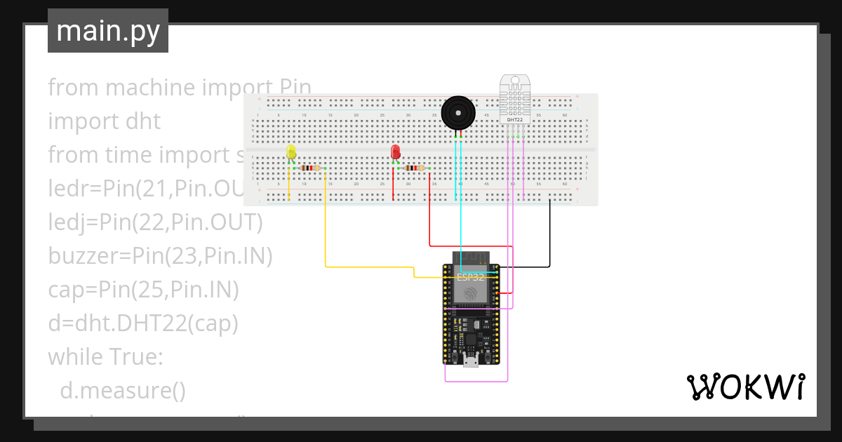 projet 2 - Wokwi ESP32, STM32, Arduino Simulator
