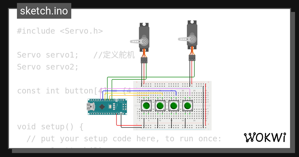 Servobutton Wokwi Esp32 Stm32 Arduino Simulator 8974
