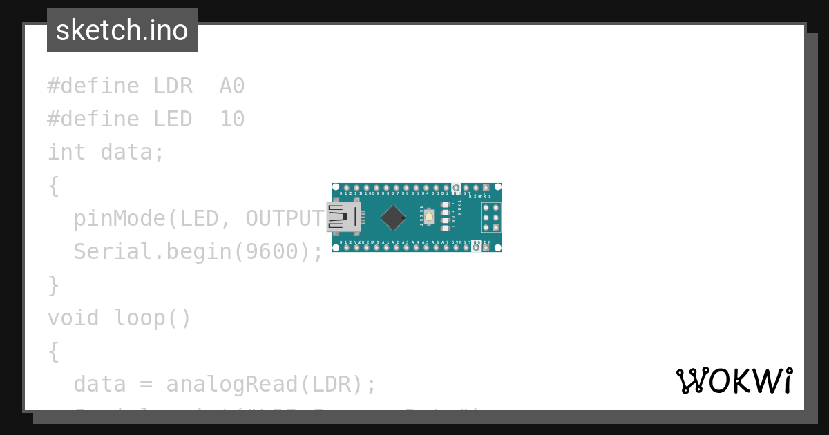 ldr - Wokwi ESP32, STM32, Arduino Simulator ldr - Wokwi ESP32, STM32, Arduino Simulator