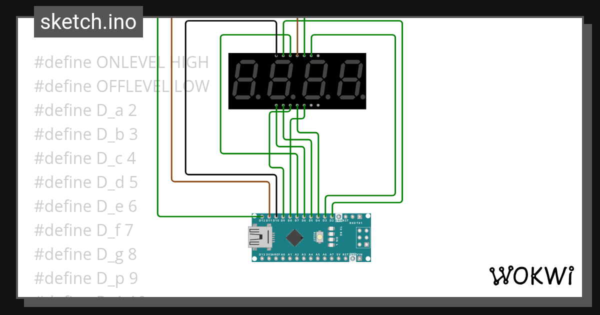 4x7_Arduino - Wokwi ESP32, STM32, Arduino Simulator