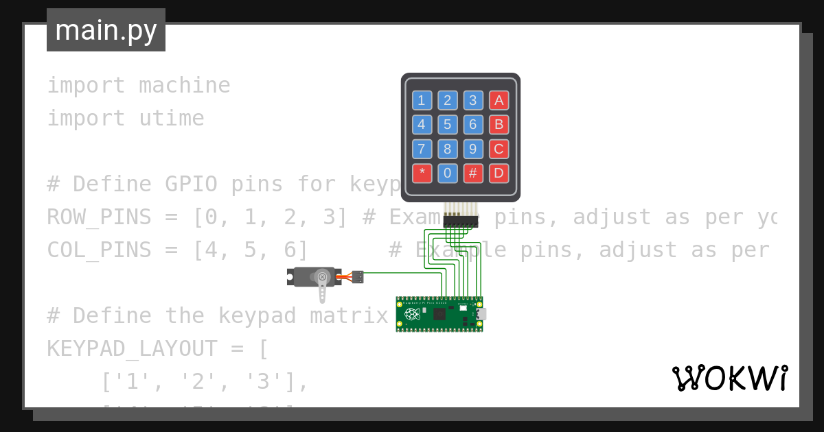 Keypad Wokwi Esp32 Stm32 Arduino Simulator 8298