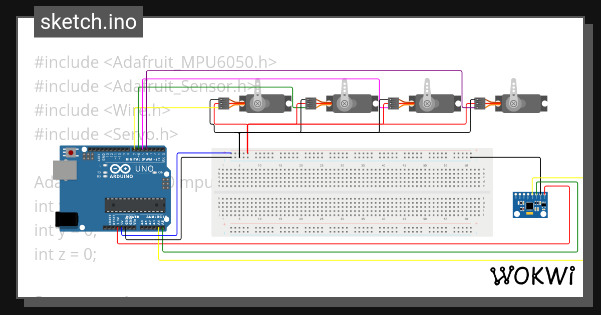 Mpu Servo Wokwi Esp32 Stm32 Arduino Simulator