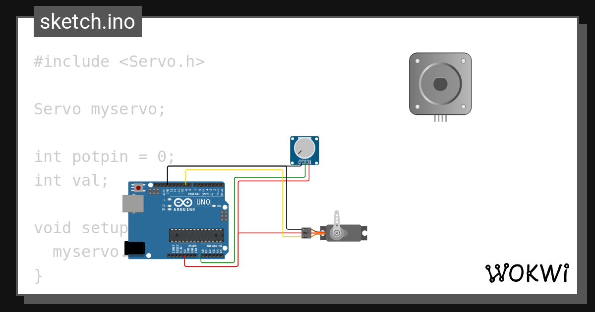 Handson Simple Arduino And Servo And Potentiometer Wokwi Esp32 Stm32 5663