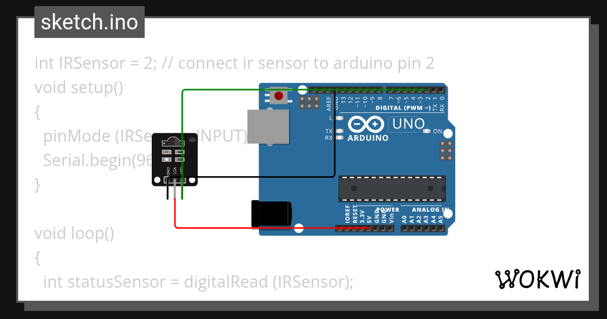 ir sensor - Wokwi ESP32, STM32, Arduino Simulator