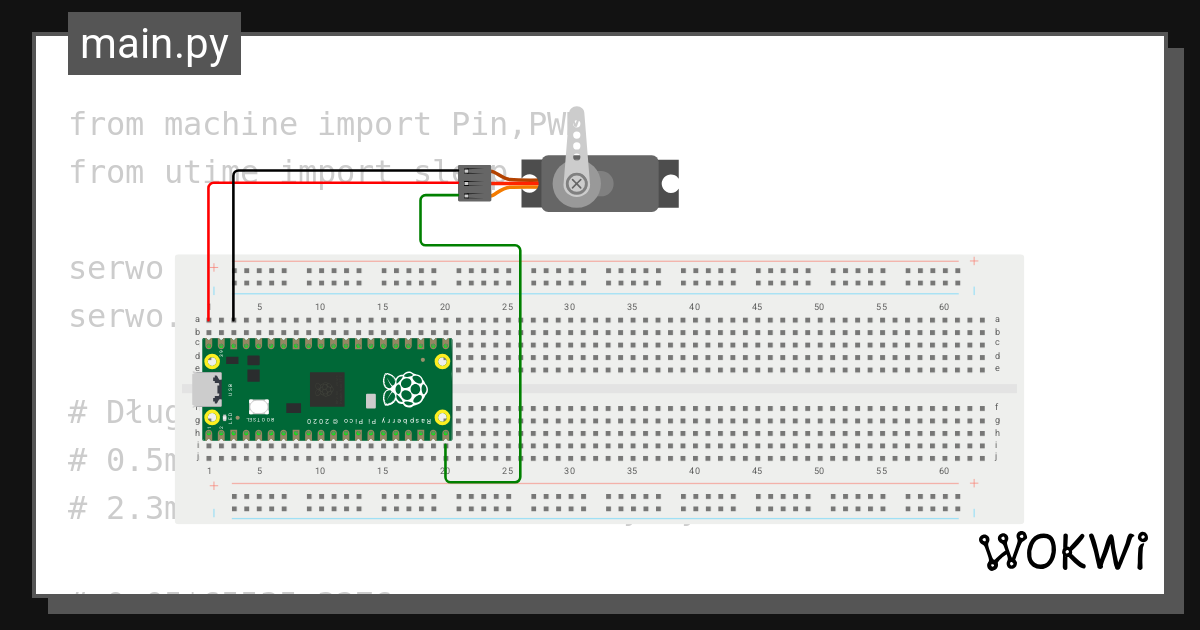 Serwo Wokwi Esp32 Stm32 Arduino Simulator