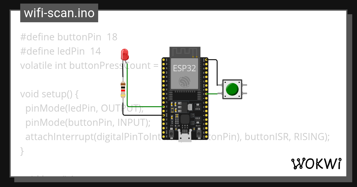 wifi-interrupt Copy - Wokwi ESP32, STM32, Arduino Simulator wifi-interrupt Copy - Wokwi ESP32, STM32, Arduino Simulator