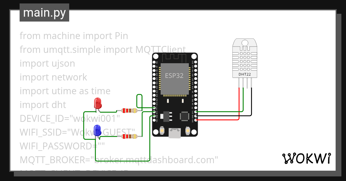 Development of IoT system - Wokwi ESP32, STM32, Arduino Simulator