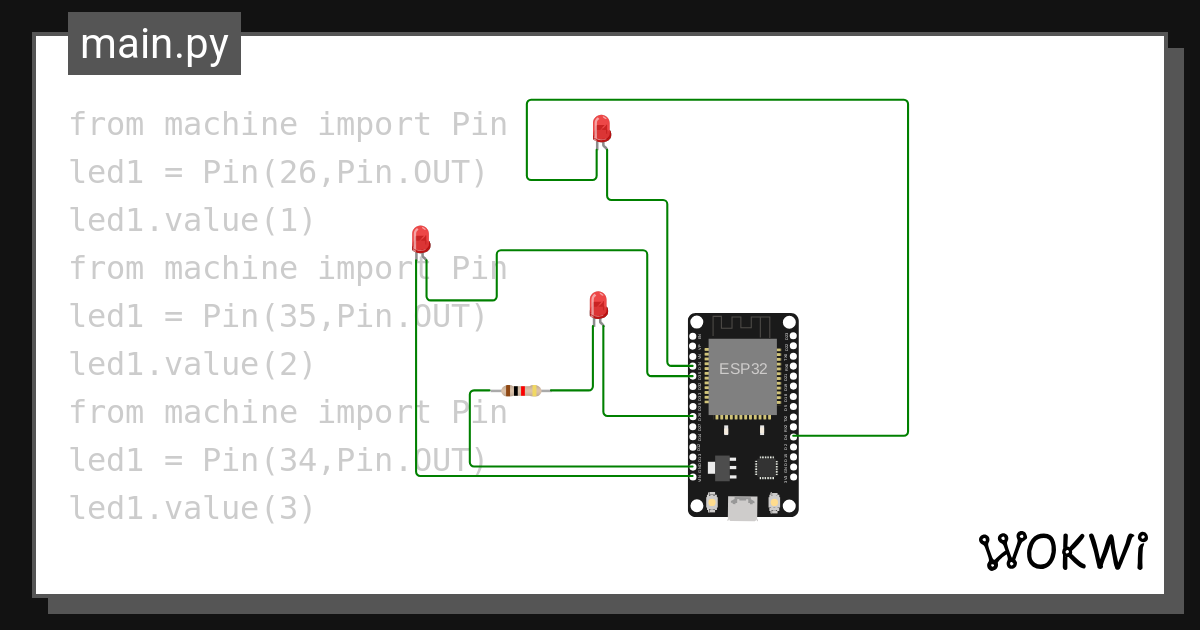 灯 Copy Wokwi Esp32 Stm32 Arduino Simulator 
