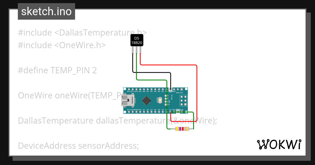 Ds18b20 Wokwi Esp32 Stm32 Arduino Simulator 