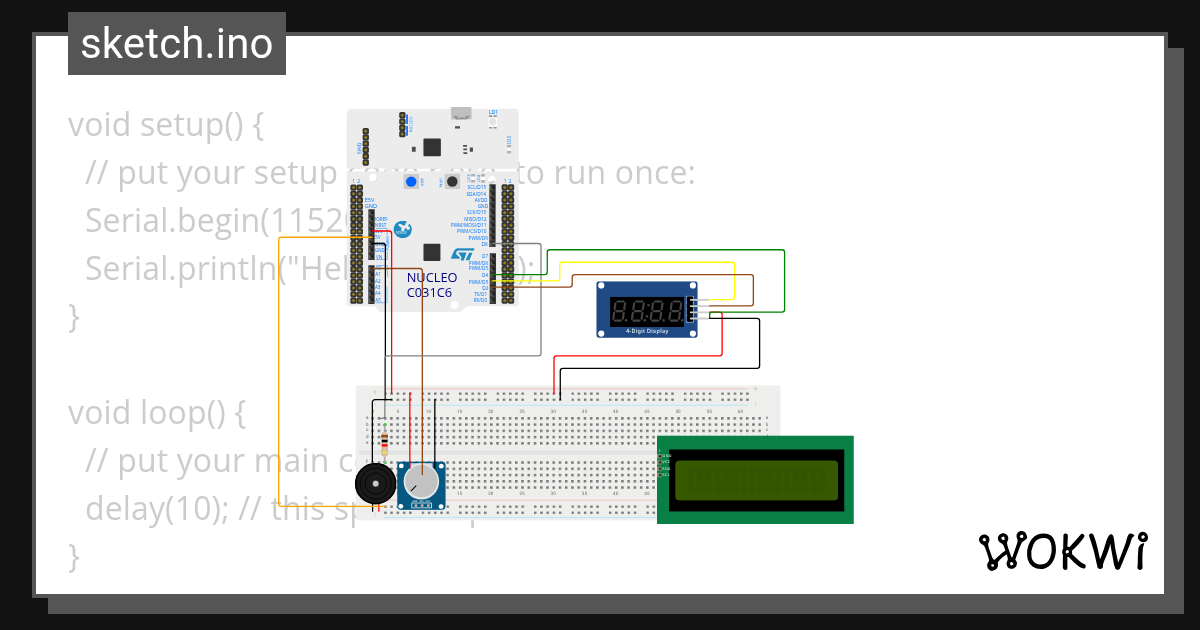 HardWare Diagram - Wokwi ESP32, STM32, Arduino Simulator
