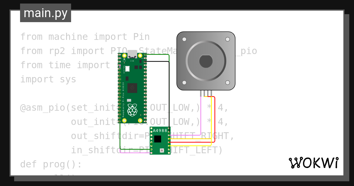 Stepper Moter Wokwi Esp32 Stm32 Arduino Simulator