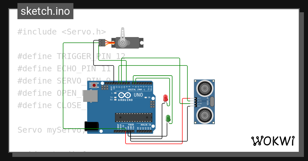 Garaje Sensor De Distancia S A L Wokwi Esp32 Stm32 Arduino Simulator 7869