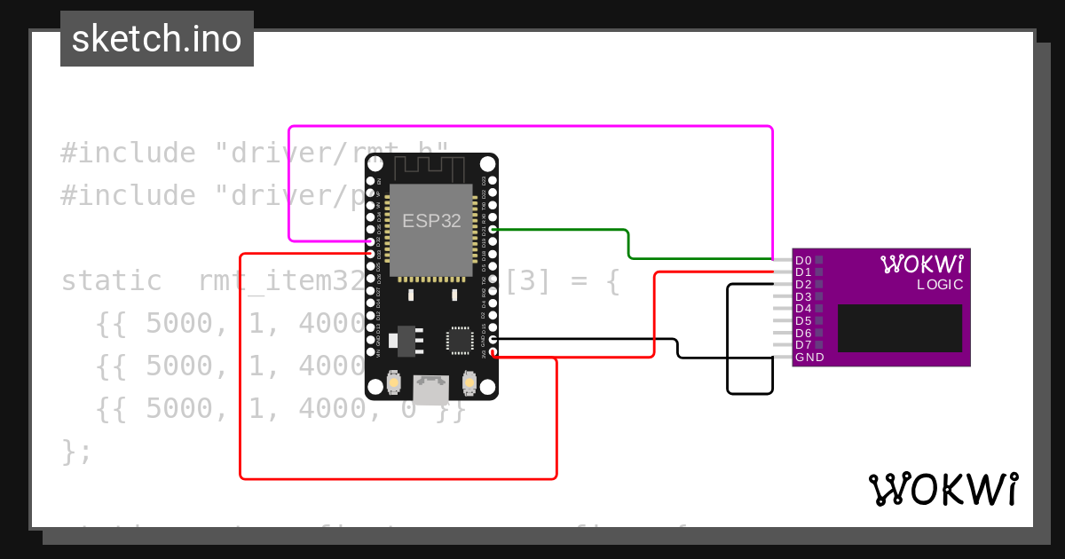 Esp32 Rmt Pulse Counter Wokwi Esp32 Stm32 Arduino Simulator 7401
