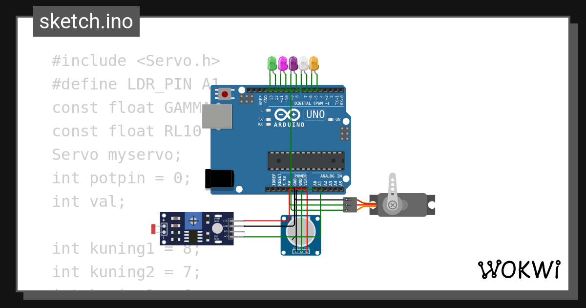 Variable Resistor Wokwi Esp32 Stm32 Arduino Simulator 2424