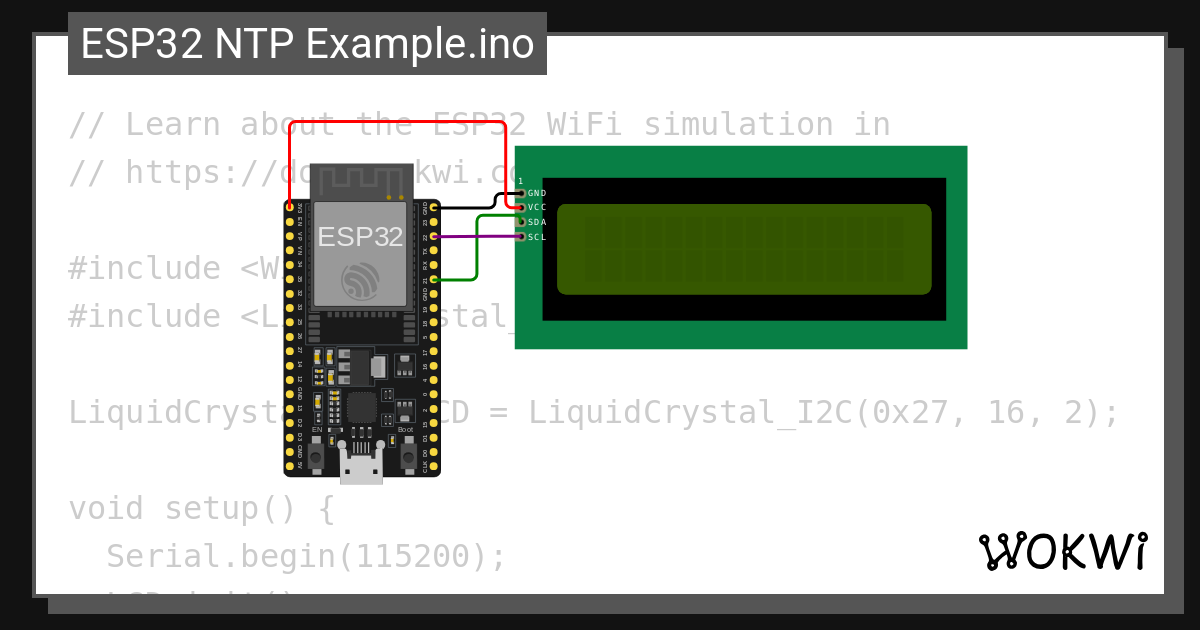 Esp32 Ntp O Copy Wokwi Esp32 Stm32 Arduino Simulator 3987