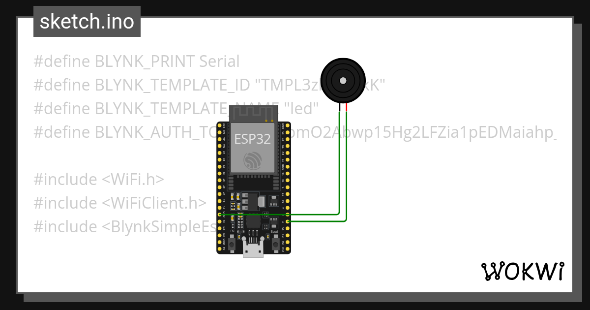 led using blynk - Wokwi ESP32, STM32, Arduino Simulator