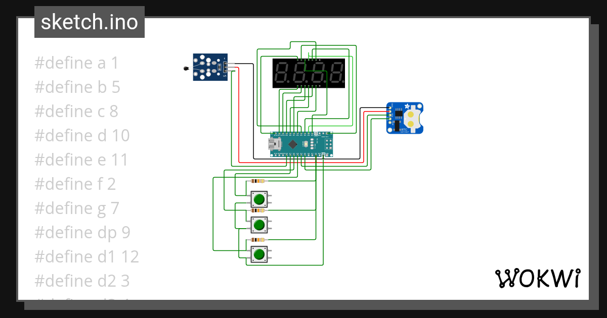 7 segment nano Copy - Wokwi ESP32, STM32, Arduino Simulator