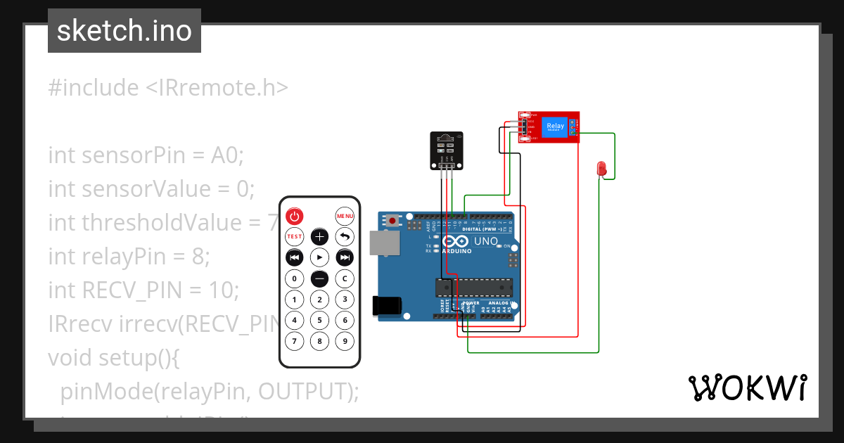 Ircontrolling Relay Wokwi Esp32 Stm32 Arduino Simulator 5933