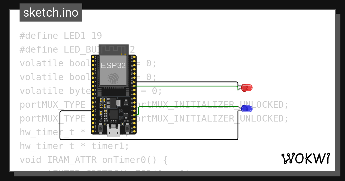 2 2 作業 Wokwi Esp32 Stm32 Arduino Simulator 