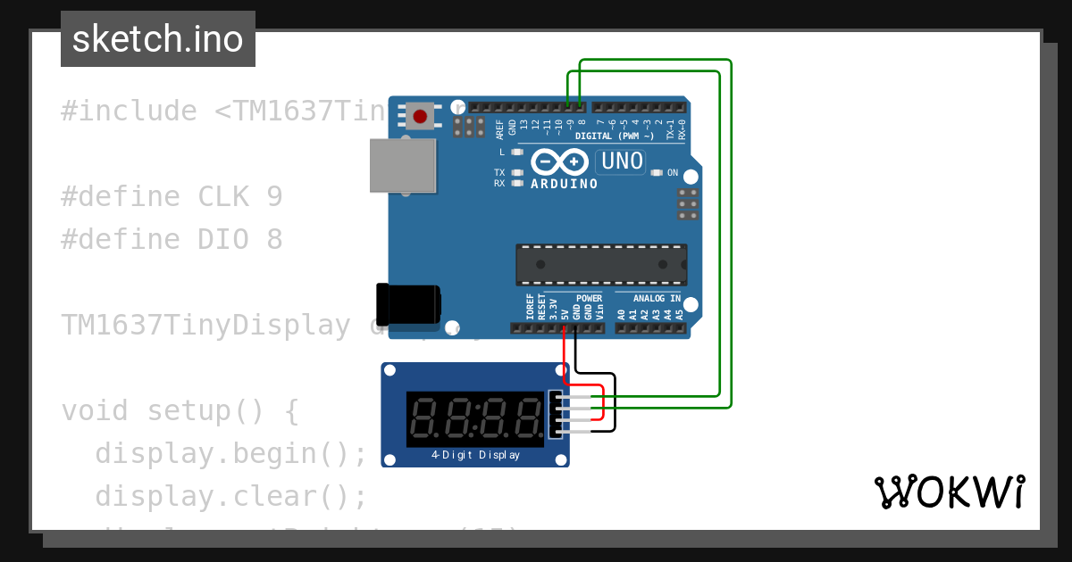 7 Segment Counter Wokwi Esp32 Stm32 Arduino Simulator 