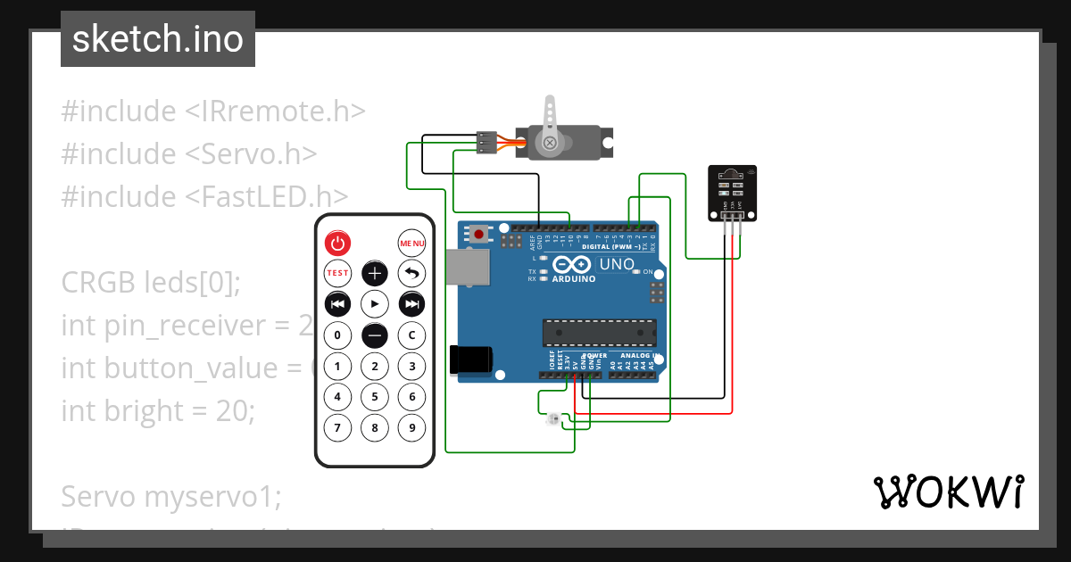 Iot Ir Sensor ⭐ Wokwi Esp32 Stm32 Arduino Simulator