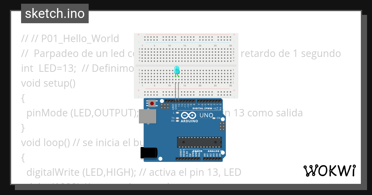 PRACTICA1 - Wokwi ESP32, STM32, Arduino Simulator