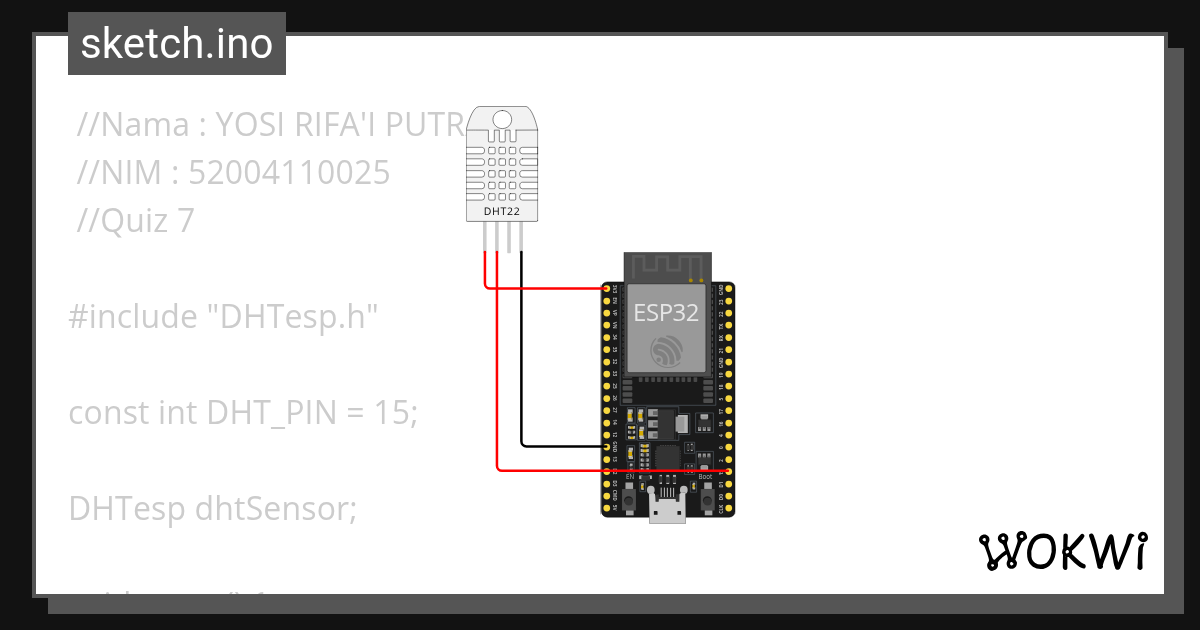 Membuat Penghitung Temperatur suhu dengan DHT22 - Wokwi ESP32, STM32 ... Membuat Penghitung Temperatur suhu dengan DHT22 - Wokwi ESP32, STM32 ...