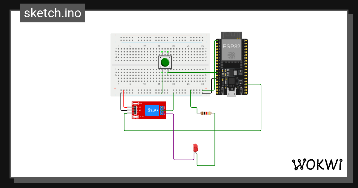 Mlrg Act1 Push Buttonrelayesp32 Copy Wokwi Esp32 Stm32 Arduino Simulator 8050