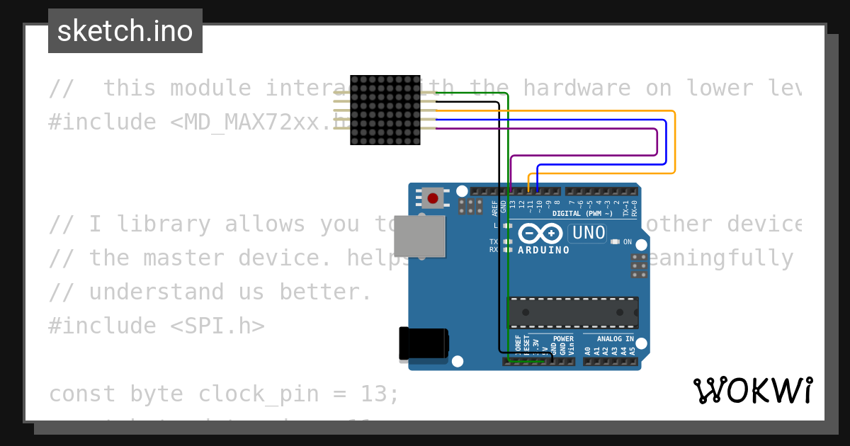C212 Gbl Dotmatrixdisplay Act1 Wokwi Esp32 Stm32 Arduino Simulator