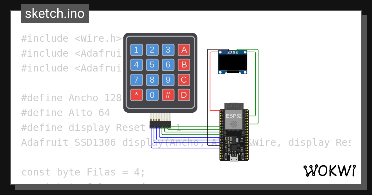 Cerradura De Combinación Wokwi Esp32 Stm32 Arduino Simulator