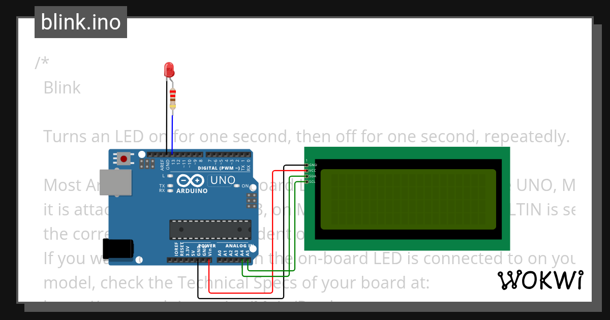 blink.ino RB Monitor MQ - Wokwi ESP32, STM32, Arduino Simulator