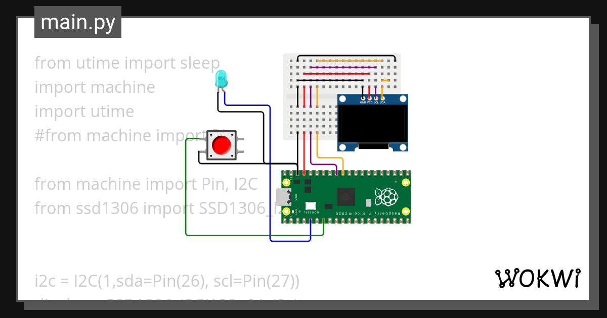 Ssd1306 With Micropython Copy Wokwi Esp32 Stm32 Arduino Simulator 