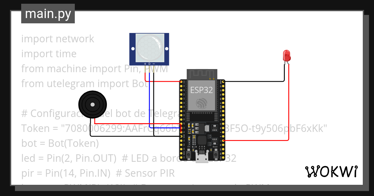 Aplicacion - Wokwi ESP32, STM32, Arduino Simulator