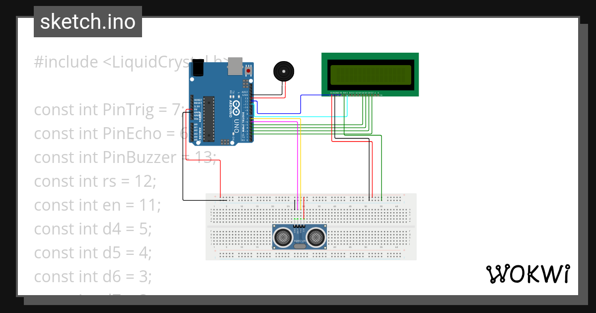 Sensor Ultrasónico Con Buzzer Angel Hernández Wokwi Esp32 Stm32 9769