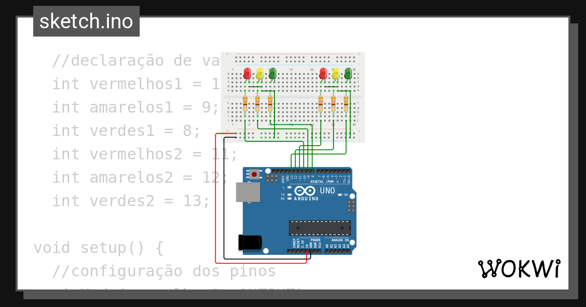 Exemplosemaforo01 Wokwi Esp32 Stm32 Arduino Simulator 