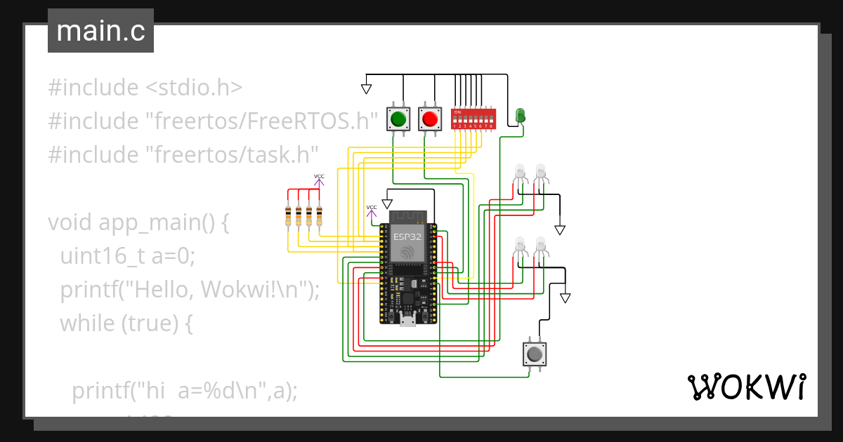 VUA-P-TOTP - Wokwi ESP32, STM32, Arduino Simulator